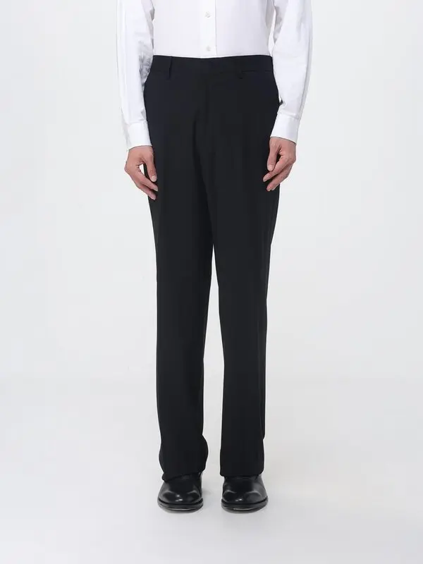 Tagliatore Double-breasted Virgin Wool Blend Suit - Black