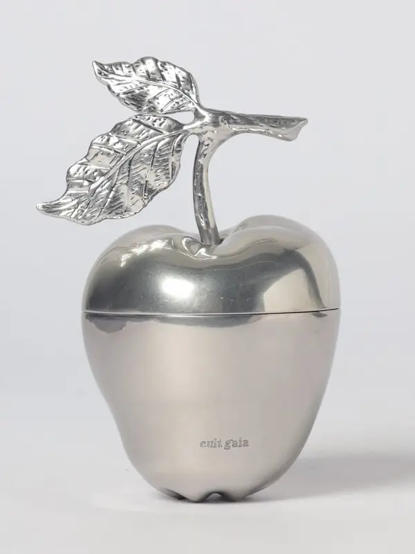 Cult Gaia Apple Shaped Clutch - Silver