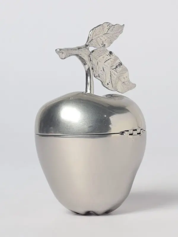 Cult Gaia Apple Shaped Clutch - Silver