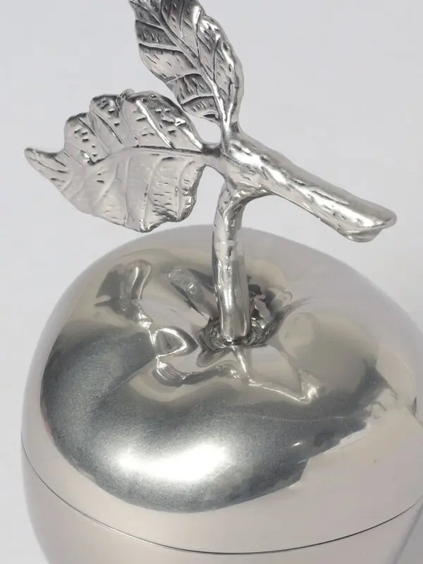 Cult Gaia Apple Shaped Clutch - Silver
