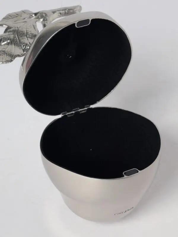 Cult Gaia Apple Shaped Clutch - Silver