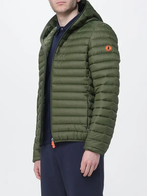 SAVE THE DUCK Donald Hooded Nylon Puffer Jacket - Green