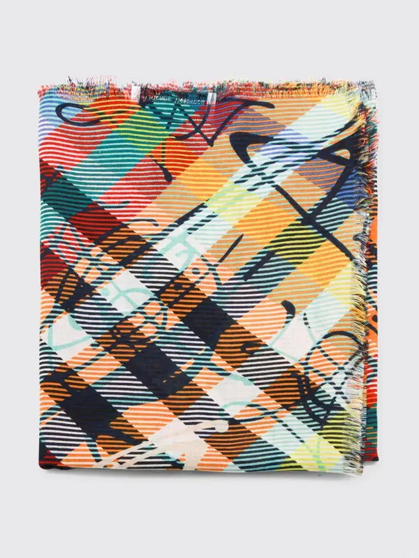 VIVIENNE WESTWOOD Printed Wool Scarf - Red