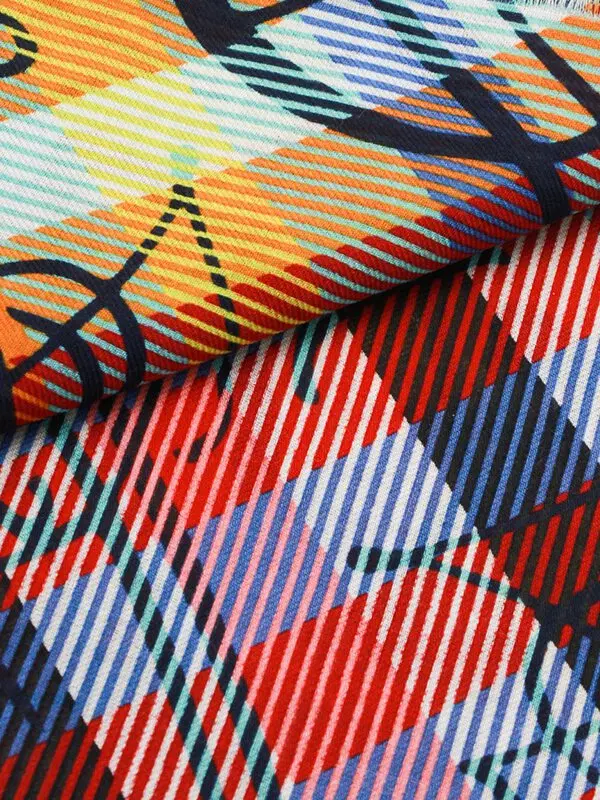 VIVIENNE WESTWOOD Printed Wool Scarf - Red