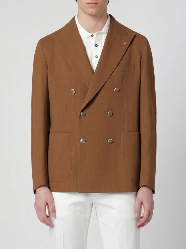 Tagliatore Double Breasted Blazer - Brown