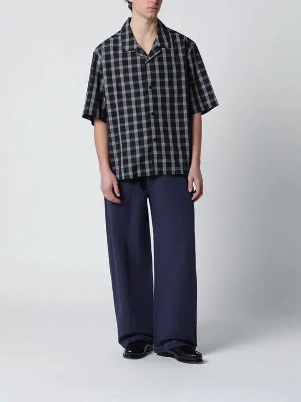 Studio Nicholson Casual Checked Cotton Shirt
