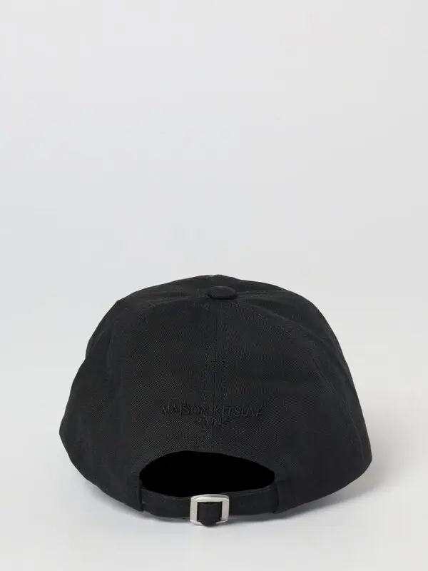 Maison Kitsuné Cotton Baseball Cap - Black
