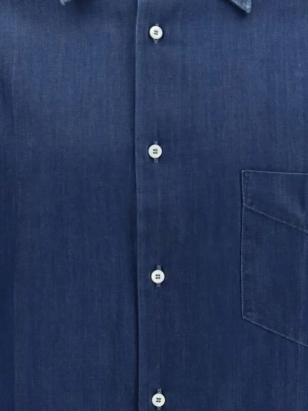 Brunello Cucinelli Cotton Casual Shirt - Denim