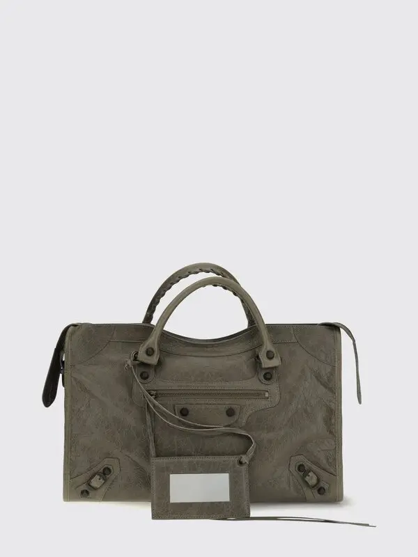 Balenciaga Le City Arena Leather Bag - Military