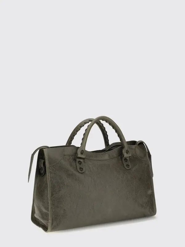 Balenciaga Le City Arena Leather Bag - Military