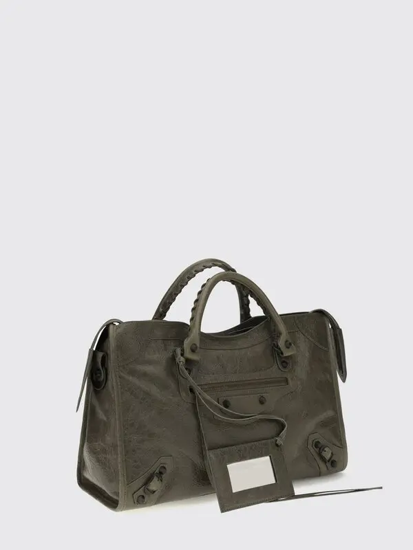 Balenciaga Le City Arena Leather Bag - Military