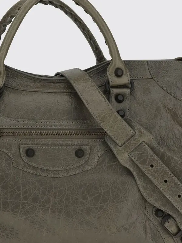 Balenciaga Le City Arena Leather Bag - Military