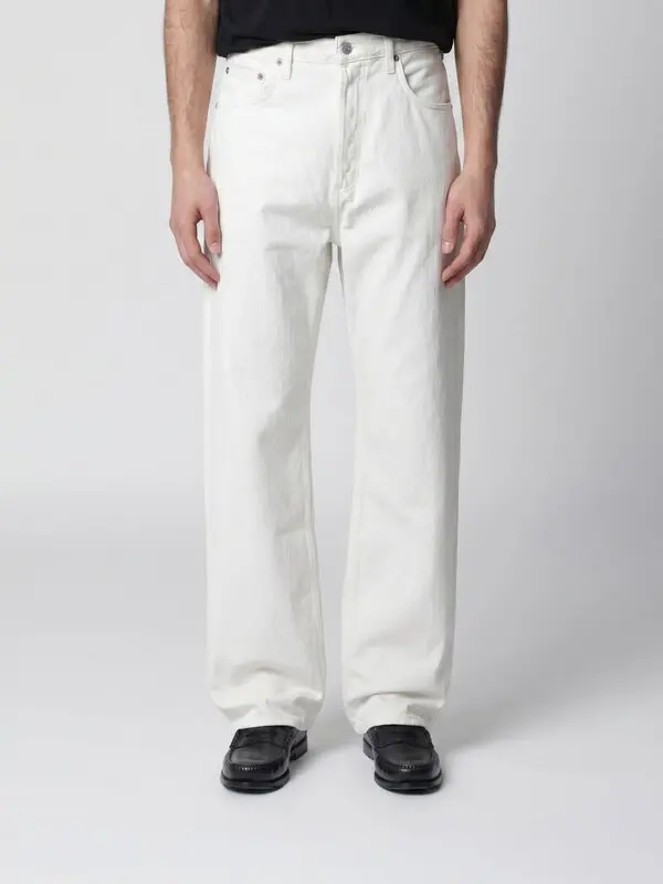 AGOLDE Mid-rise Wide-leg Denim Jeans - White