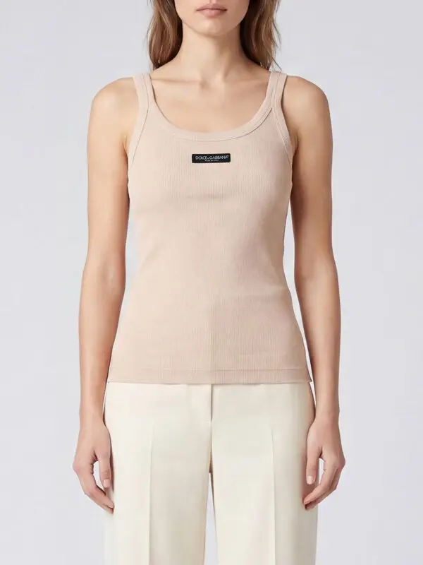 Dolce & Gabbana Cotton Top With Logo