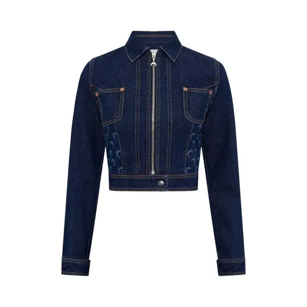 MARINE SERRE Denim Trucker Jacket