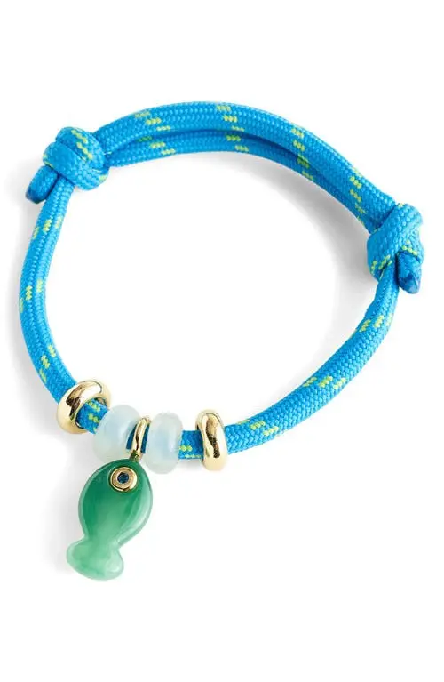 Madewell Fish Charm Bracelet - Classic Indigo