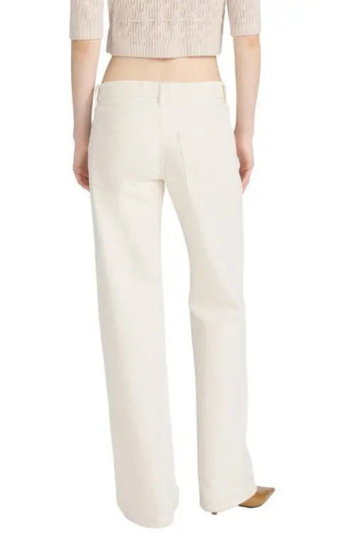 FRAME The Saturday Low Rise Relaxed Straight Leg Jeans - Shell