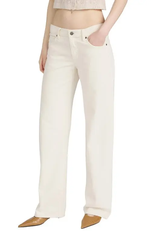 FRAME The Saturday Low Rise Relaxed Straight Leg Jeans - Shell