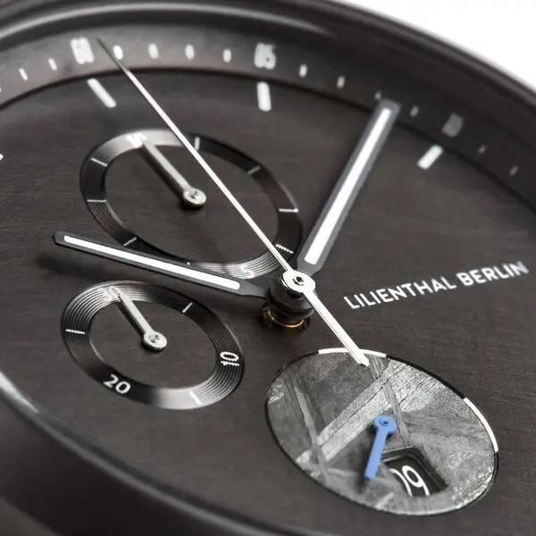 Lilienthal Berlin Chronograph Meteorite I Mesh Anthracite Matte