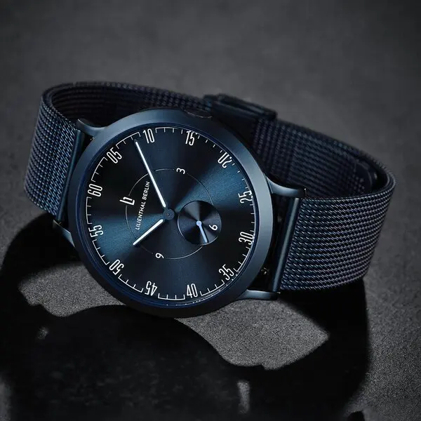 Lilienthal Berlin 1 All Mesh Matte Watch - Blue