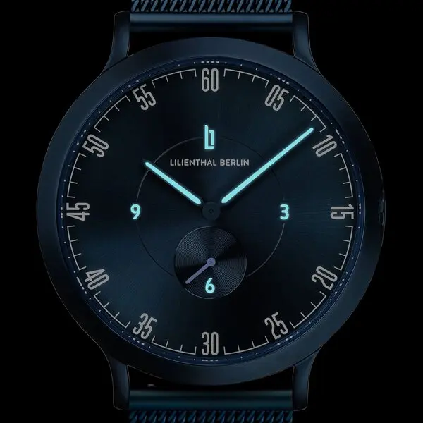 Lilienthal Berlin 1 All Mesh Matte Watch - Blue