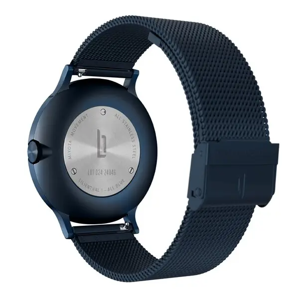 Lilienthal Berlin 1 All Mesh Matte Watch - Blue