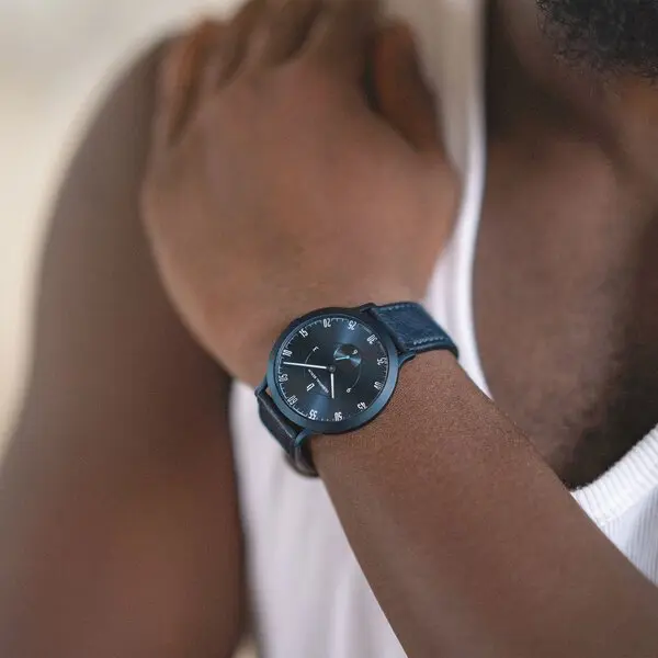 Lilienthal Berlin 1 All Mesh Matte Watch - Blue