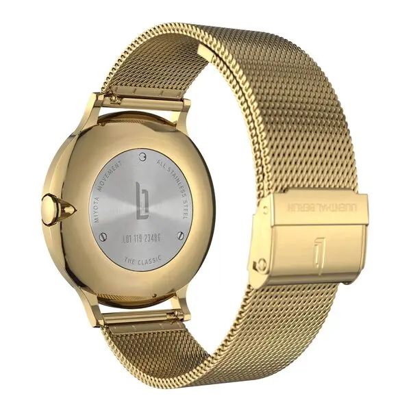 Lilienthal Berlin Classic Gold Mesh Watch - Green