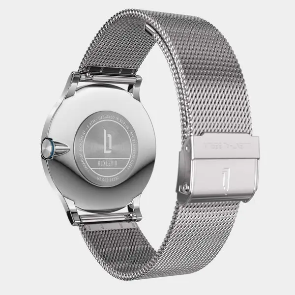 Lilienthal Berlin Huxley Ii Stainless Steel Mesh Strap Watch - Green