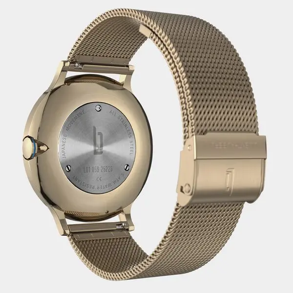 Lilienthal Berlin Gold Mesh Watch - Blue