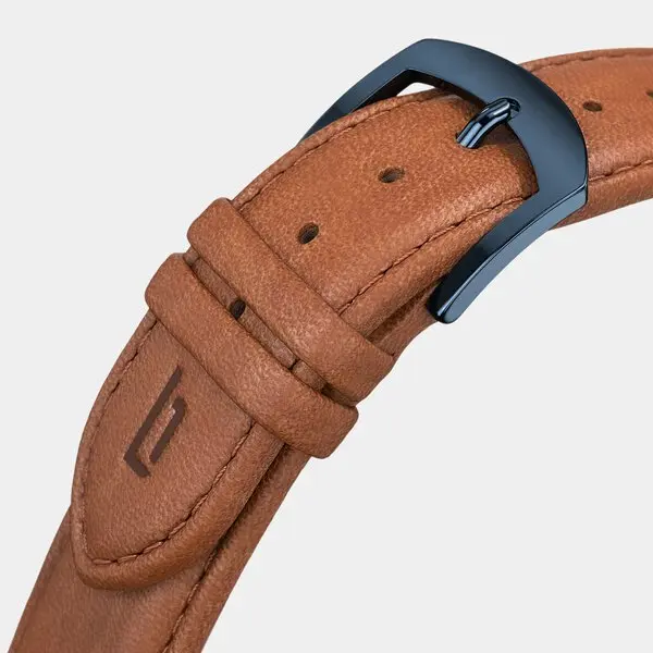 Lilienthal Berlin The Classic Rose Gold Leather Watch - Blue