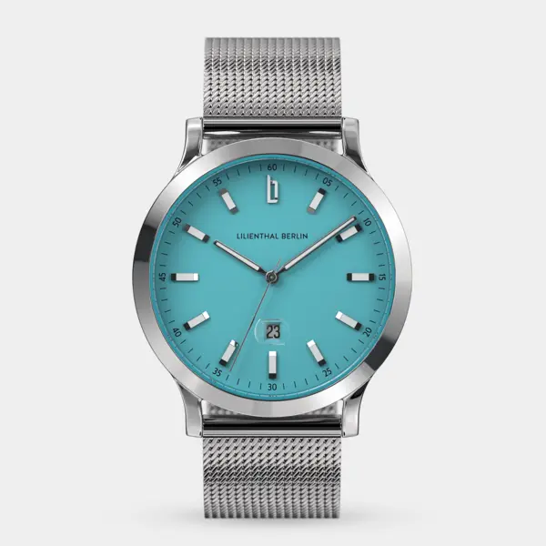 Lilienthal Berlin Huxley Ii Round Stainless Steel Watch - Blue
