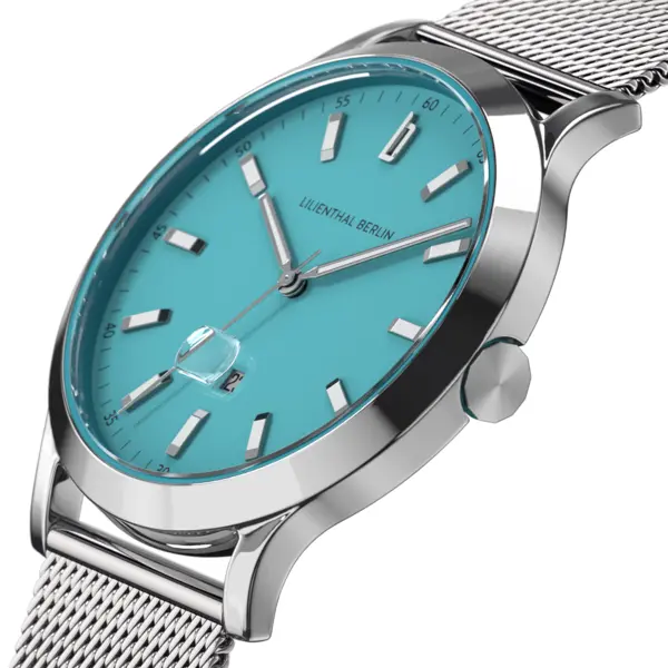Lilienthal Berlin Huxley Ii Round Stainless Steel Watch - Blue