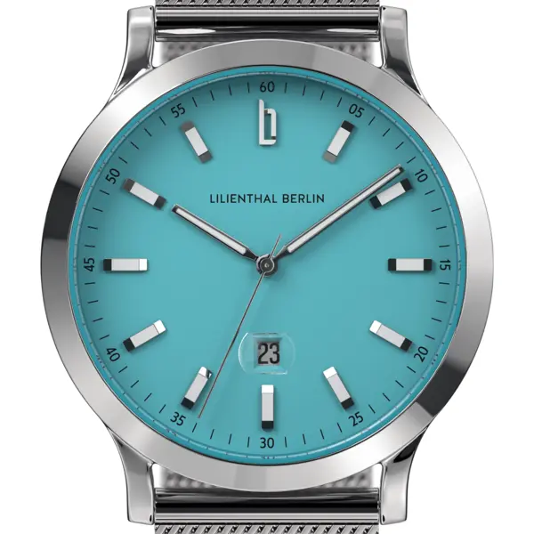 Lilienthal Berlin Huxley Ii Round Stainless Steel Watch - Blue