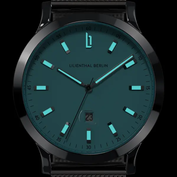 Lilienthal Berlin Huxley Ii Round Stainless Steel Watch - Blue