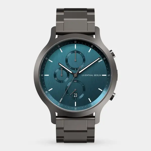 Lilienthal Berlin Chronograph Stainless Steel Watch - Green,blue