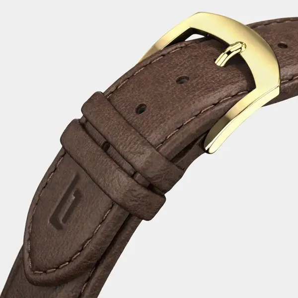 Lilienthal Berlin Classic Gold Leather Strap Watch - Green