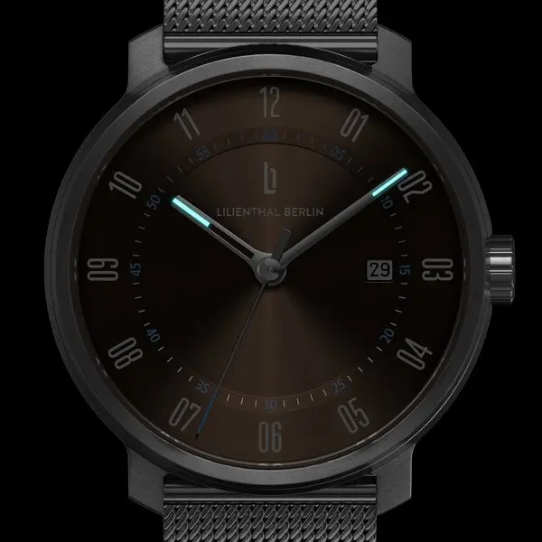Lilienthal Berlin Automatic Stainless Steel Mesh Strap Watch - Brown