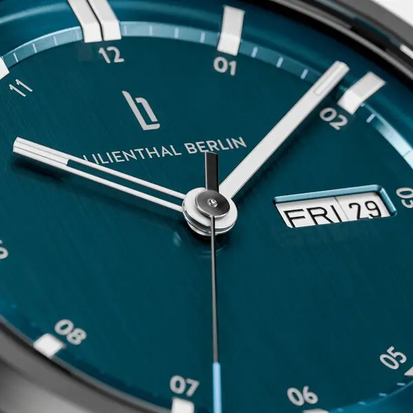 Lilienthal Berlin Automatic Day-date Stainless Steel Watch - Blue