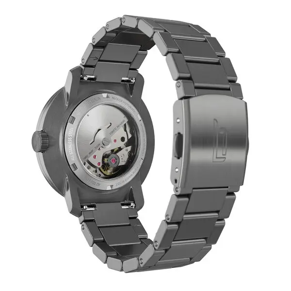 Lilienthal Berlin Automatic Day-date Stainless Steel Watch - Blue