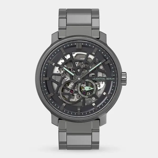 Lilienthal Berlin Neolux Skeleton Automatic Watch - Gray