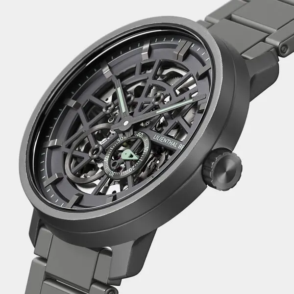 Lilienthal Berlin Neolux Skeleton Automatic Watch - Gray