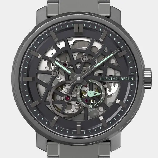 Lilienthal Berlin Neolux Skeleton Automatic Watch - Gray