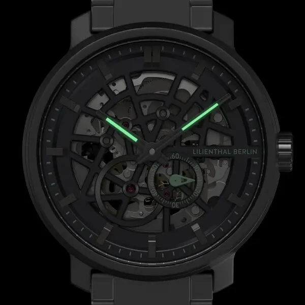 Lilienthal Berlin Neolux Skeleton Automatic Watch - Gray