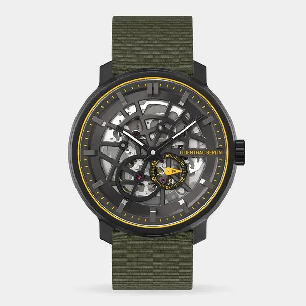 Lilienthal Berlin Neolux Skeleton Automatic Watch - Black