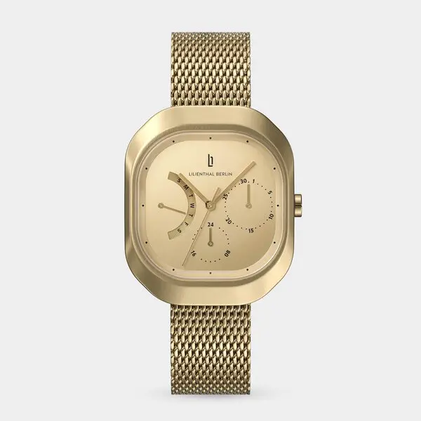 Lilienthal Berlin Multimatica All Mesh Brushed -tone Stainless Steel Watch - Gold