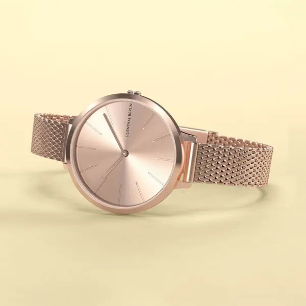 Lilienthal Berlin Rosalux Rose Bloom Mesh Watch - Gold