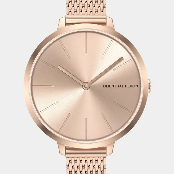 Lilienthal Berlin Rosalux Rose Bloom Mesh Watch - Gold