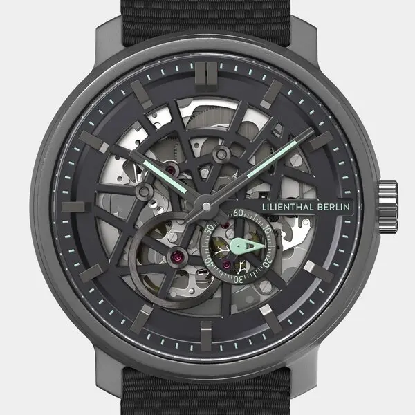 Lilienthal Berlin Automatic Skeleton Watch - Gray