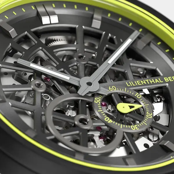 Lilienthal Berlin Skeletonized Automatic Watch With Textile Strap